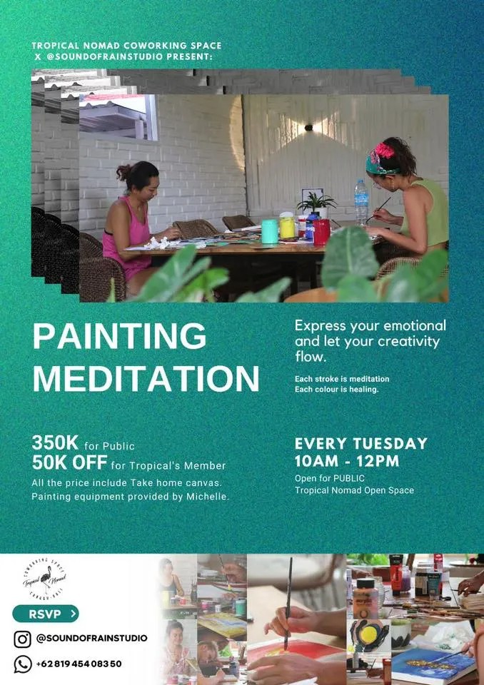 Painting Meditation at Tropical Nomad in Bali - description, photos ...