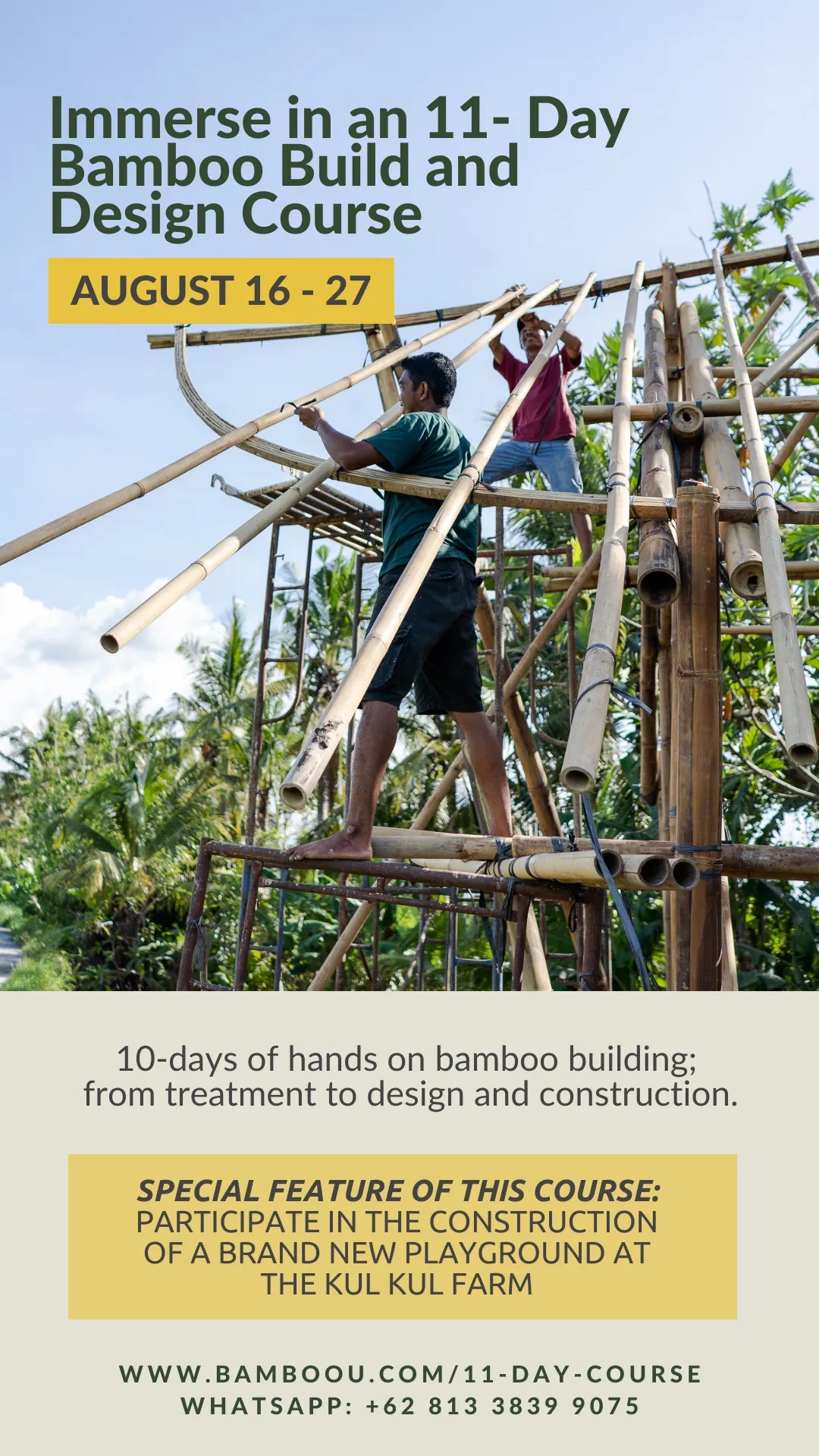 Bamboo U 11 Day Build and Design Course in Bali - description, photos ...
