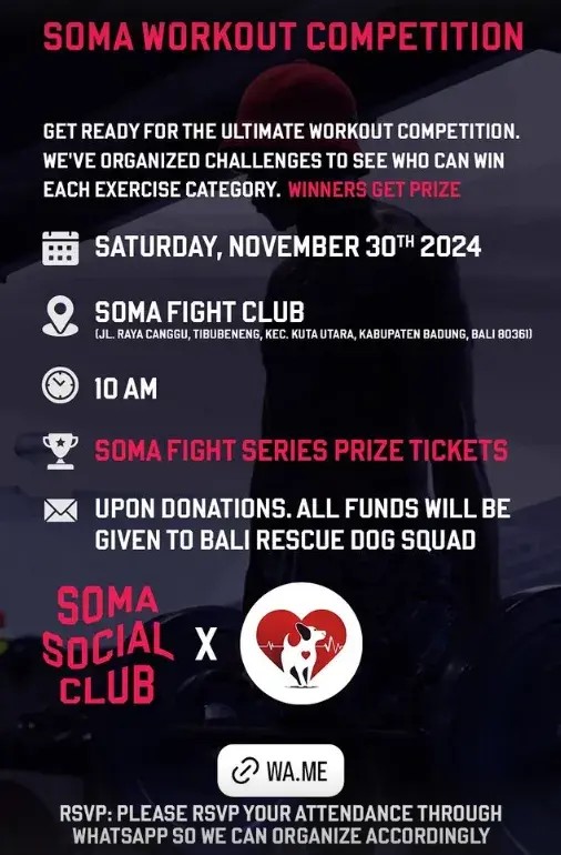 Soma Workout Competition in Bali - description, photos, reviews